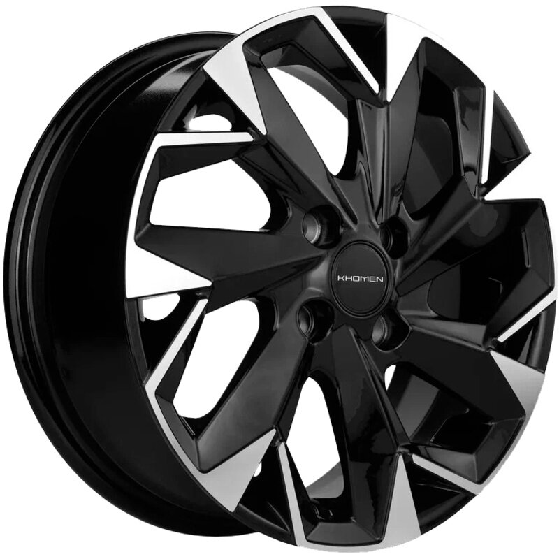 Литой колесный диск Khomen Wheels KHW1508 (Lada Granta) 6x15/4x98 ET35 D58,6 Black-FP