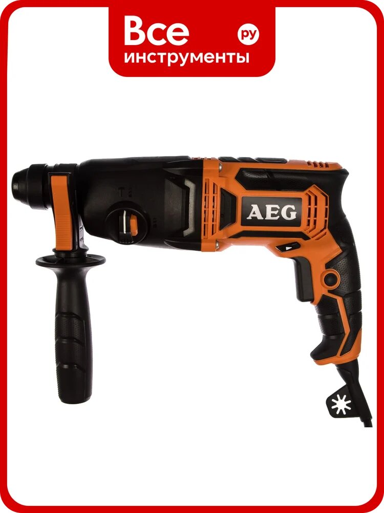 Перфоратор AEG BH 24 IE, мощность 800Вт, SDS-plus, кабель 4 м, с кейсом