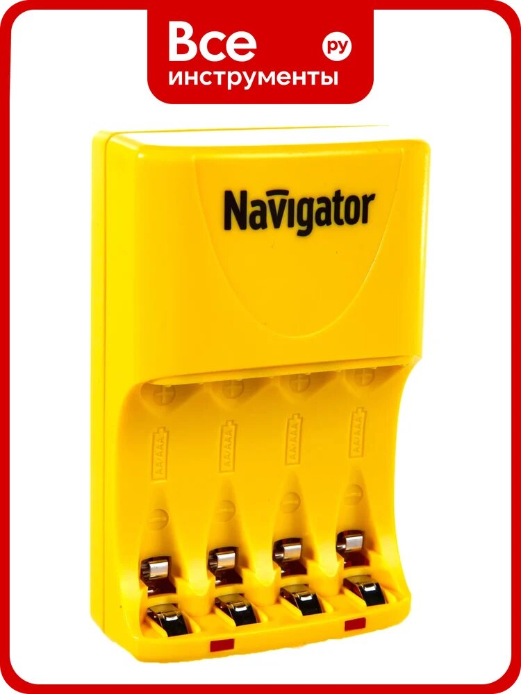 Зарядное, Navigator, устройство Navigator NCH-415, 4 AAA/AA, NiMH/NiCd, 9-15ч. инд.