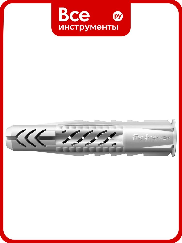 Дюбель с буртом Fischer UX 8x50 (100шт.) 577292 нейлонового бурта, подходит для бетона, обеспечивает надёжное крепление