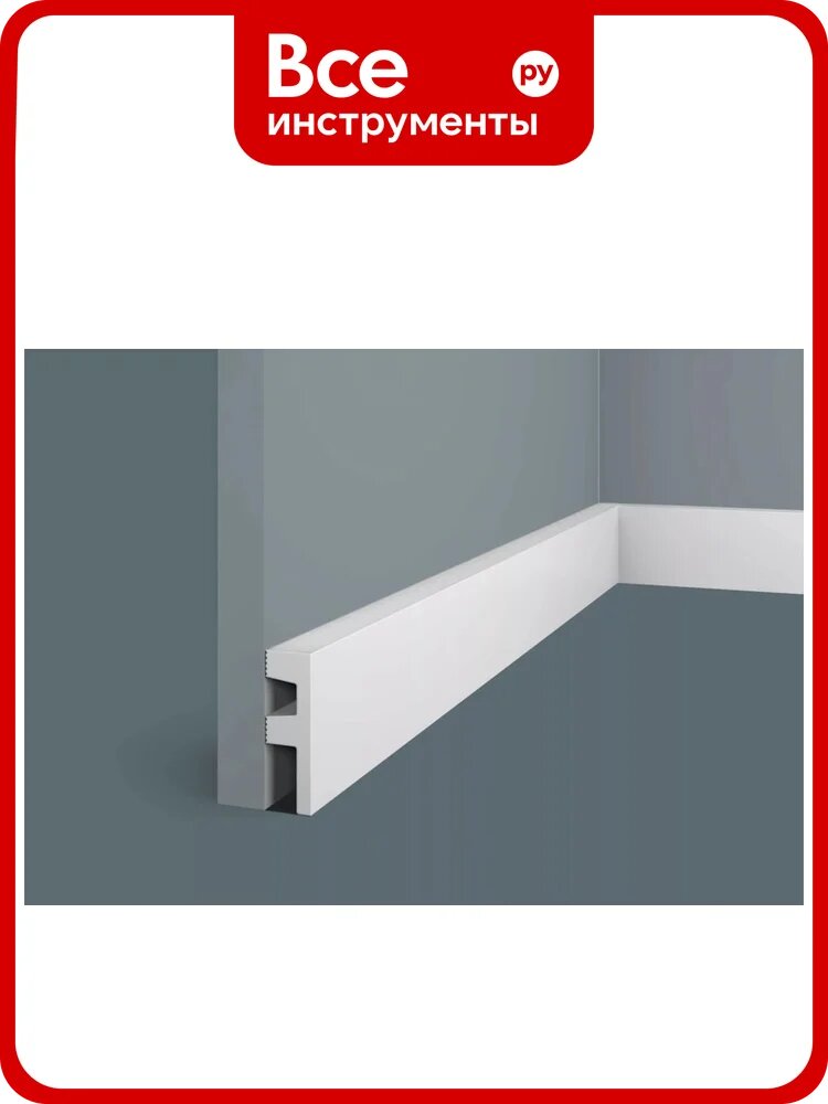 Плинтус Cosca Decor 60x19x2000 мм, экополимер PX051 Карниз и молдинг 00-00072058
