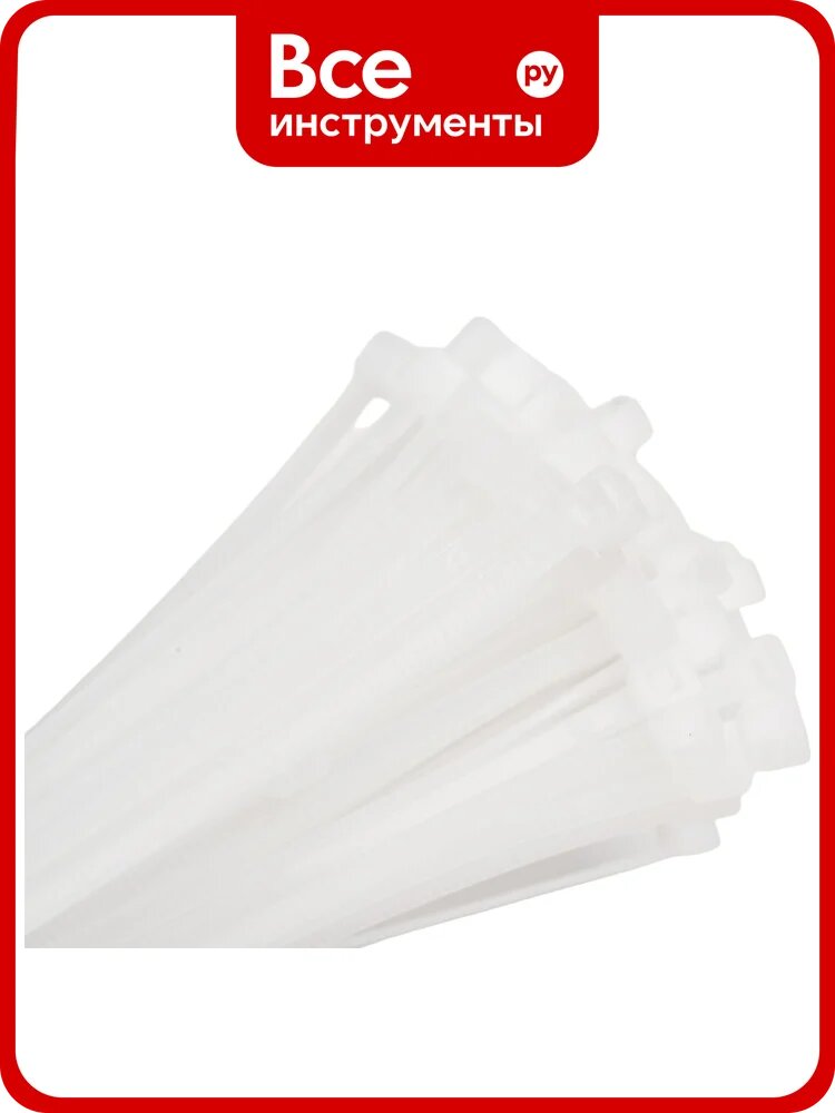 Хомут нейлоновый стяжка General Lighting Systems, GNC-36-200-W 3,6x200мм белый 100штук 475305
