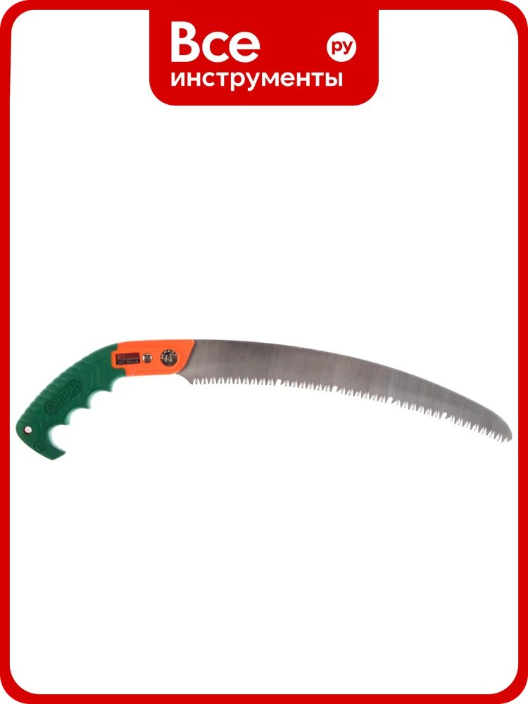 Пила самоочищающаяся изогнутое полотно в чехле с поясным креплением SAMURAI GKC-300-LH, профессиональная садовая ножовка