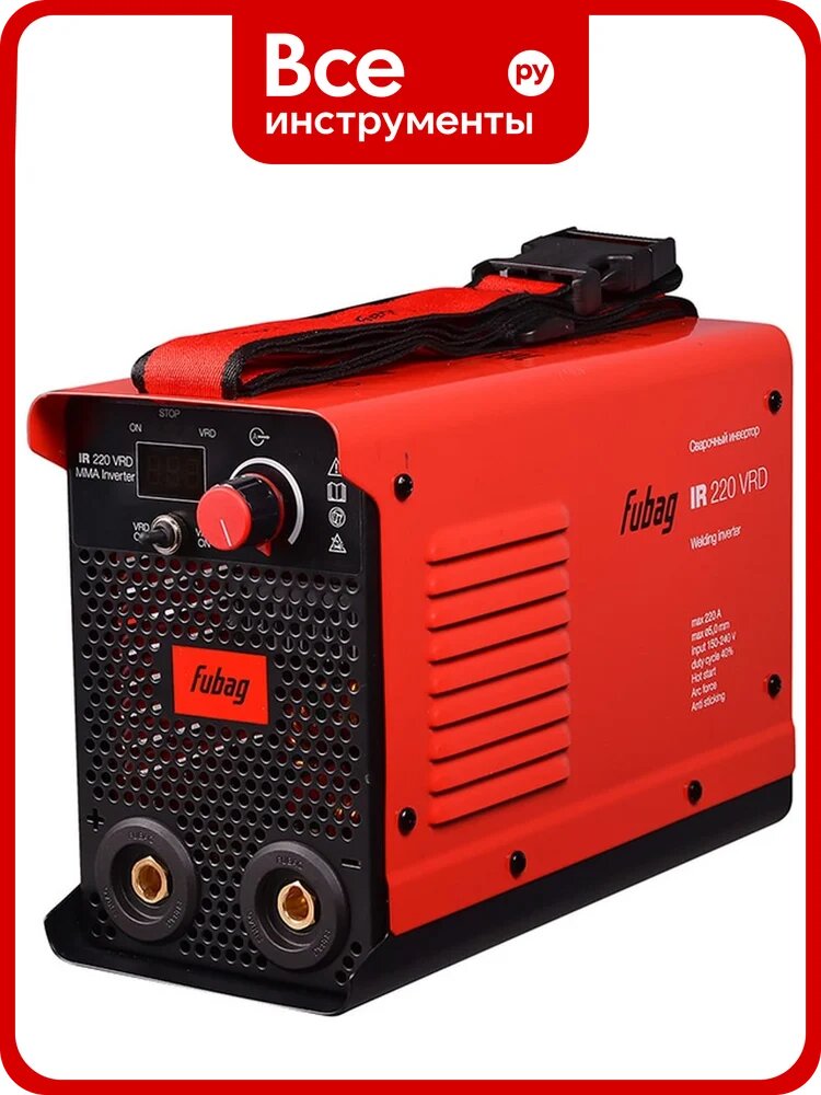 Инвертор MMA сварки FUBAG IR 220 VRD, сварочный ток 220А, рабочее напряжение