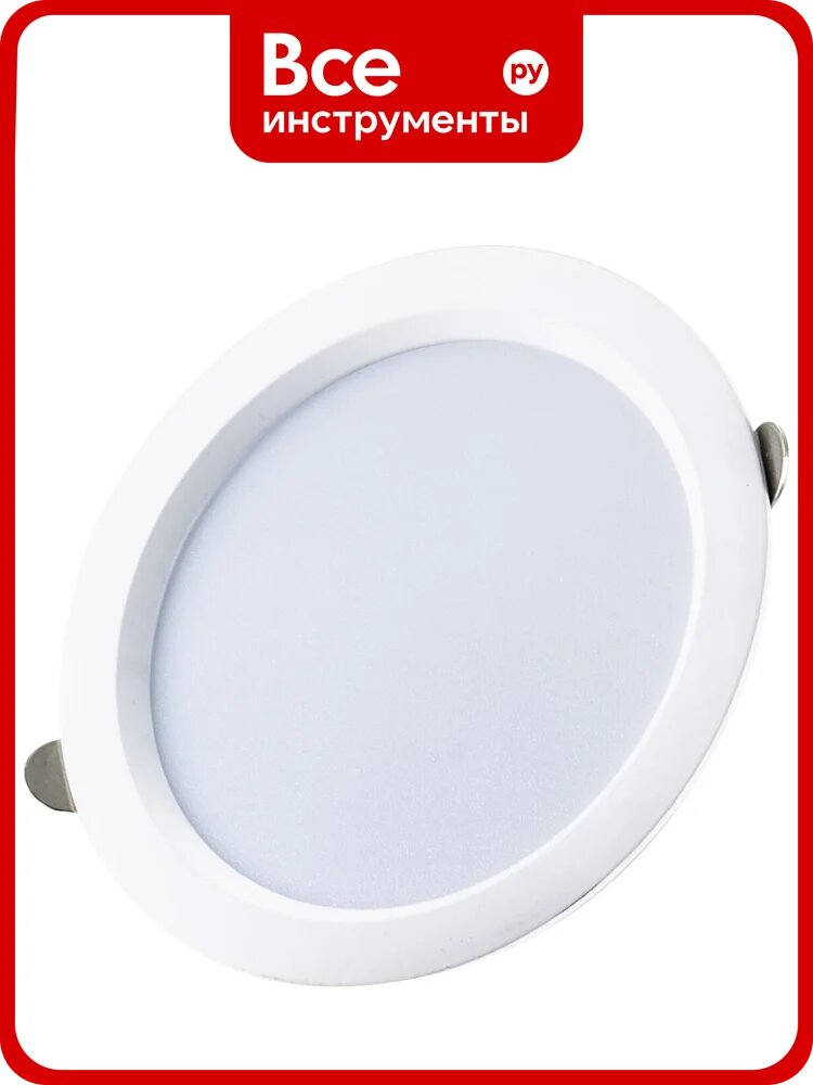 Встраиваемый светодиодный светильник FIBERLI CDEW6-TECO(W), 15W, 3000K, IP20, 110, Ø140x38 (Ø120), белый