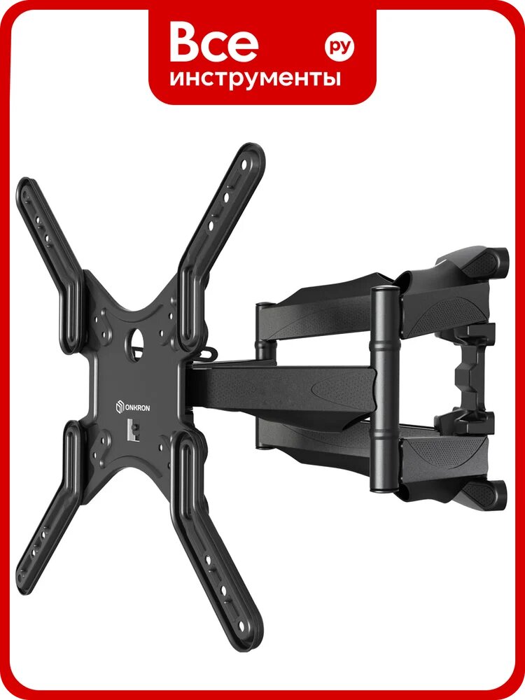 Наклонно-поворотный кронштейн для телевизора 40-75 ONKRON M5 Black M5B