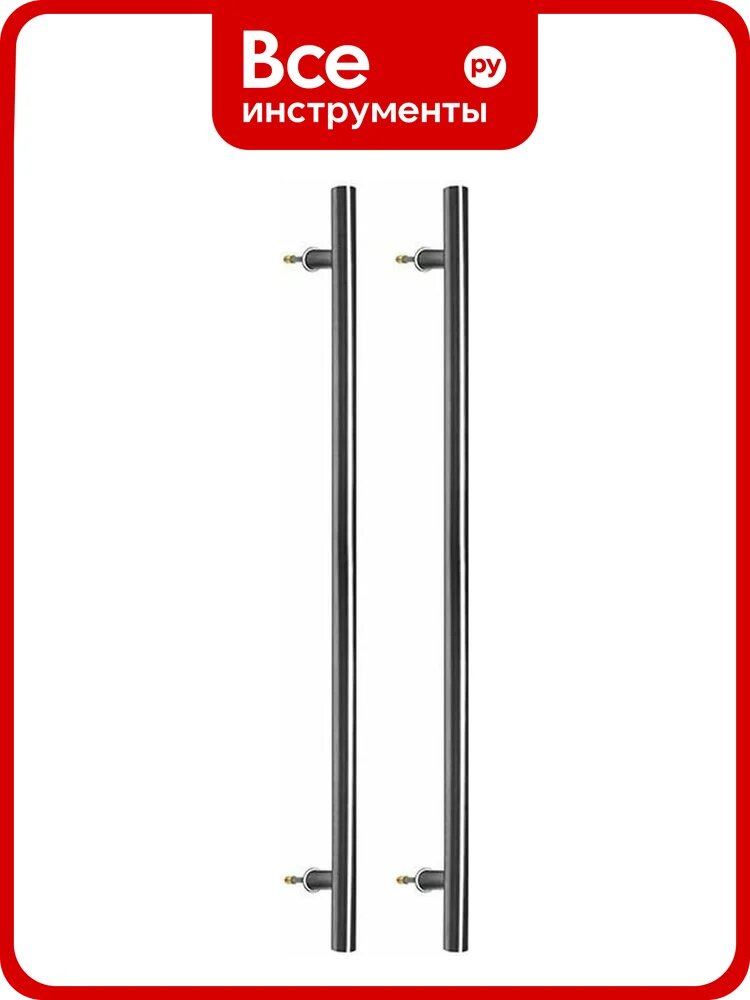 Дверная ручка-скоба PALIDORE PH-2200/32/825/1000/INOX/M8х140 98761192 из нержавеющей стали, круглая форма