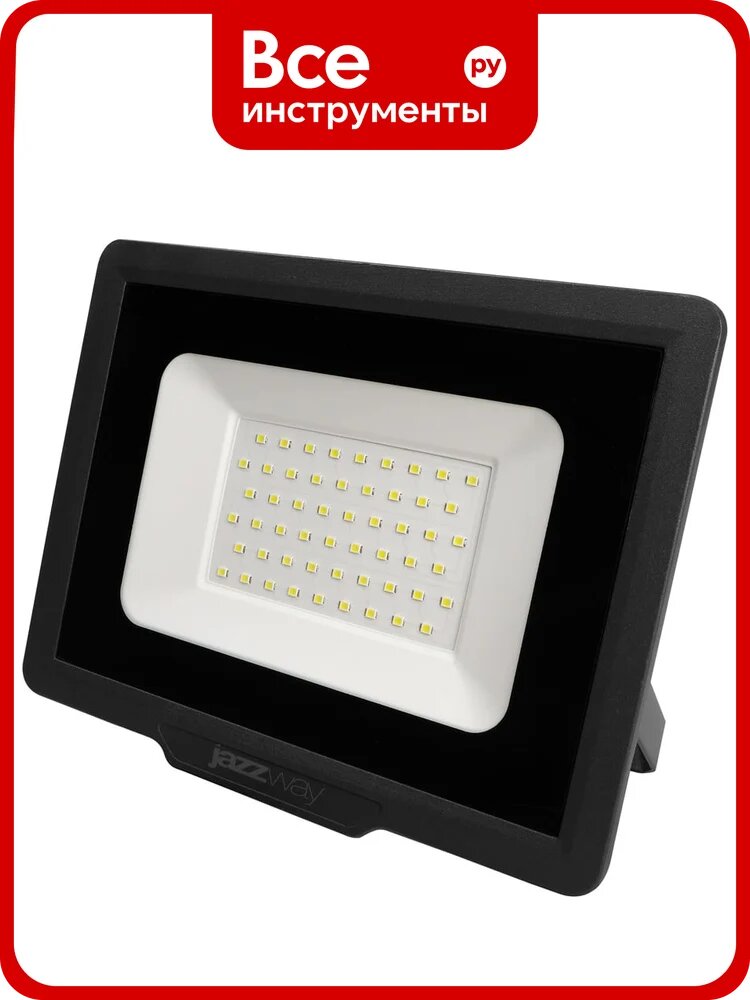 Светодиодный прожектор Jazzway PFL-C3 50Вт 4000К IP65 до compact закаленное прозрачное стекло 5045699