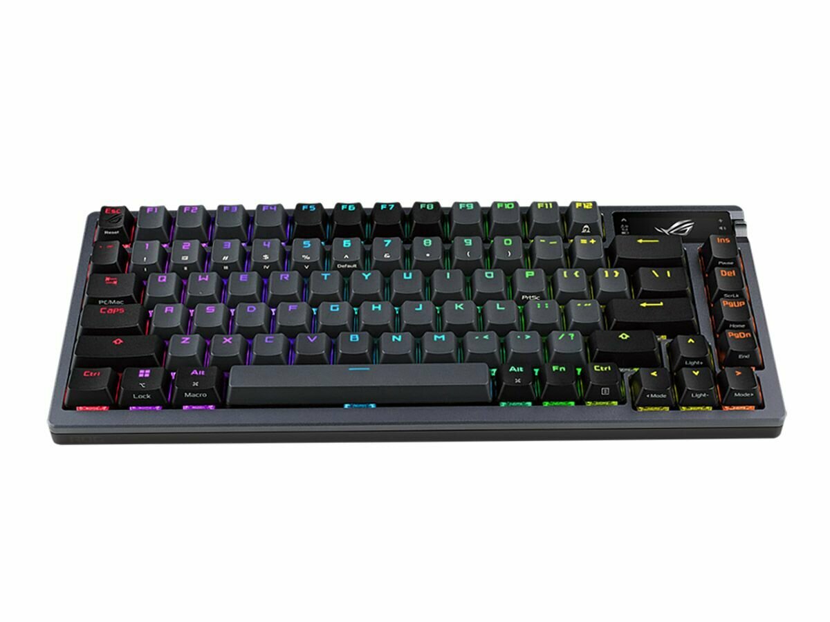 Клавиатура беспроводная механическая ASUS ROG Azoth, NX Snow, USB, Bluetooth/Wireless, RGB, Черный, 90MP031A-BKRA00