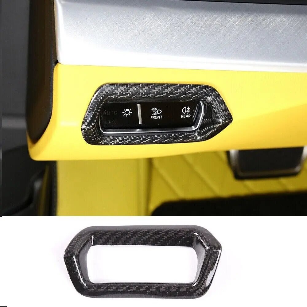 Накладки на переключатель фар автомобиля из углеродного волокна, аксессуары для интерьера для Lamborghini URUS 18-21