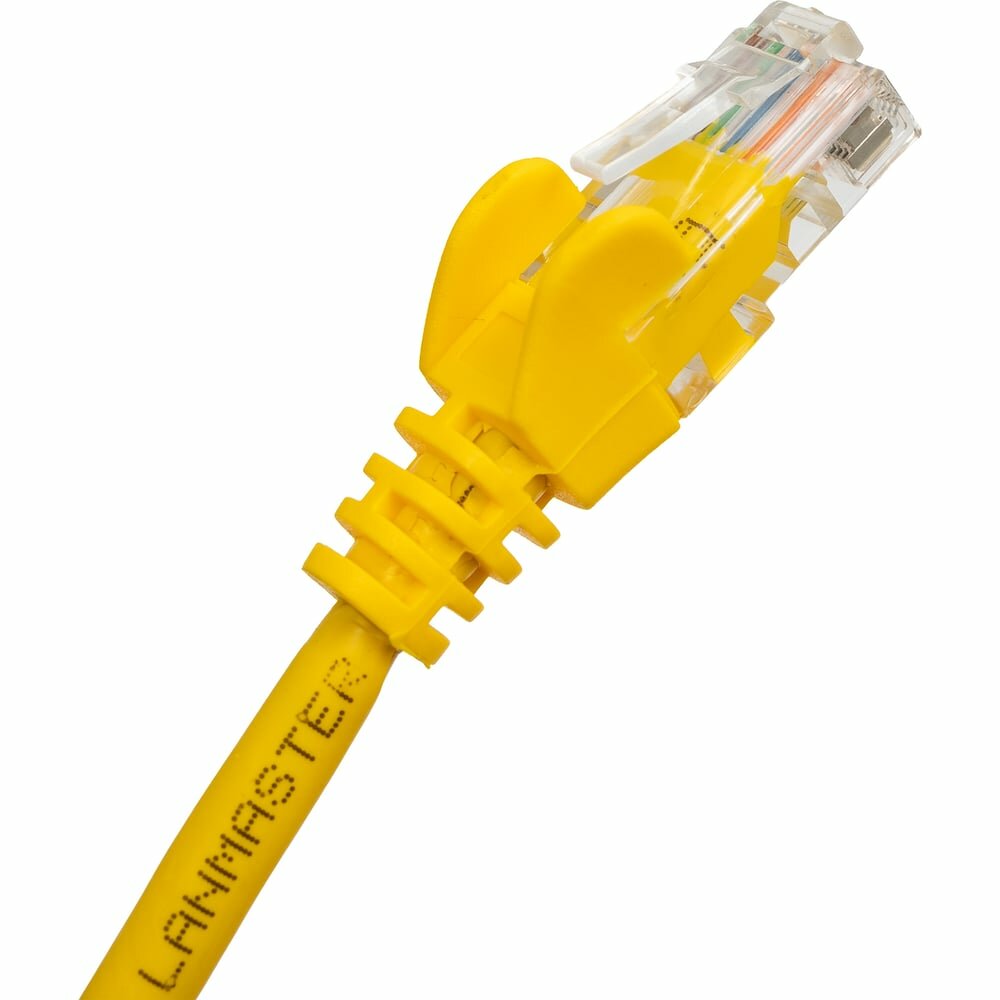 Патч-корд LANMASTER RJ45 - RJ45, 4 пары, UTP, категория 5е, 5 м, желтый LAN-PC45/U5E-5.0-YL — фото 1