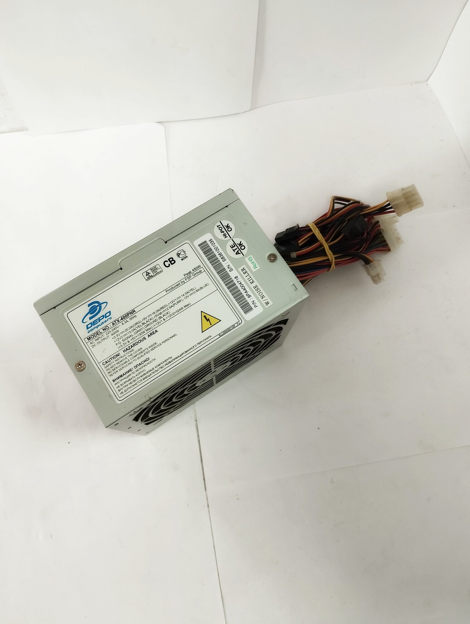 Блок питания Depo ATX-400PNR 400W 24+4pin