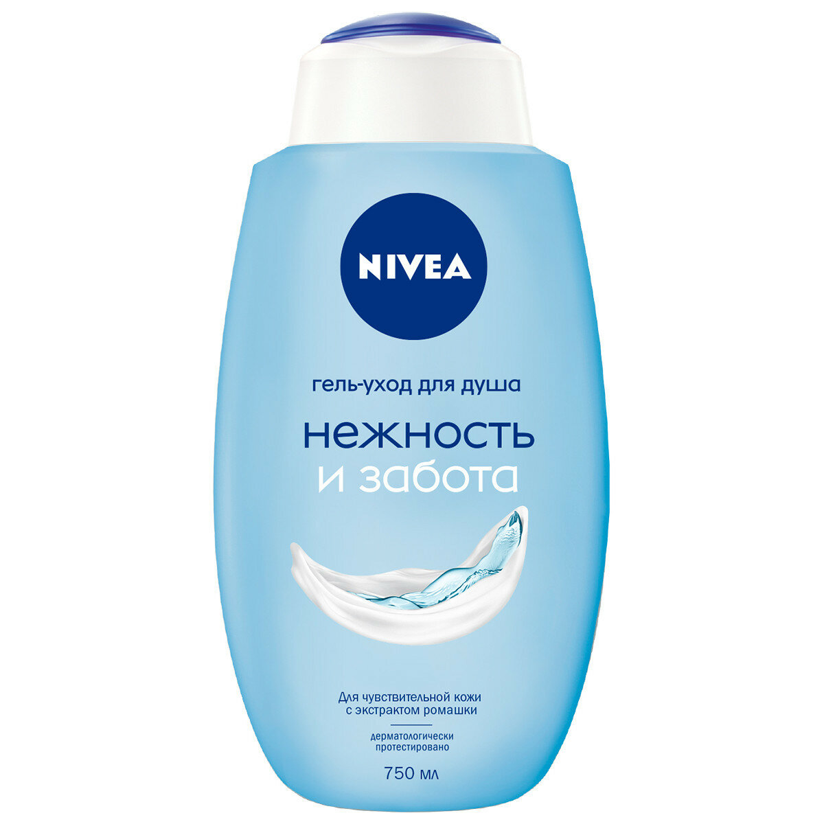 Гель-уход для душа Nivea Нежность и Забота, 750мл, (1 шт)