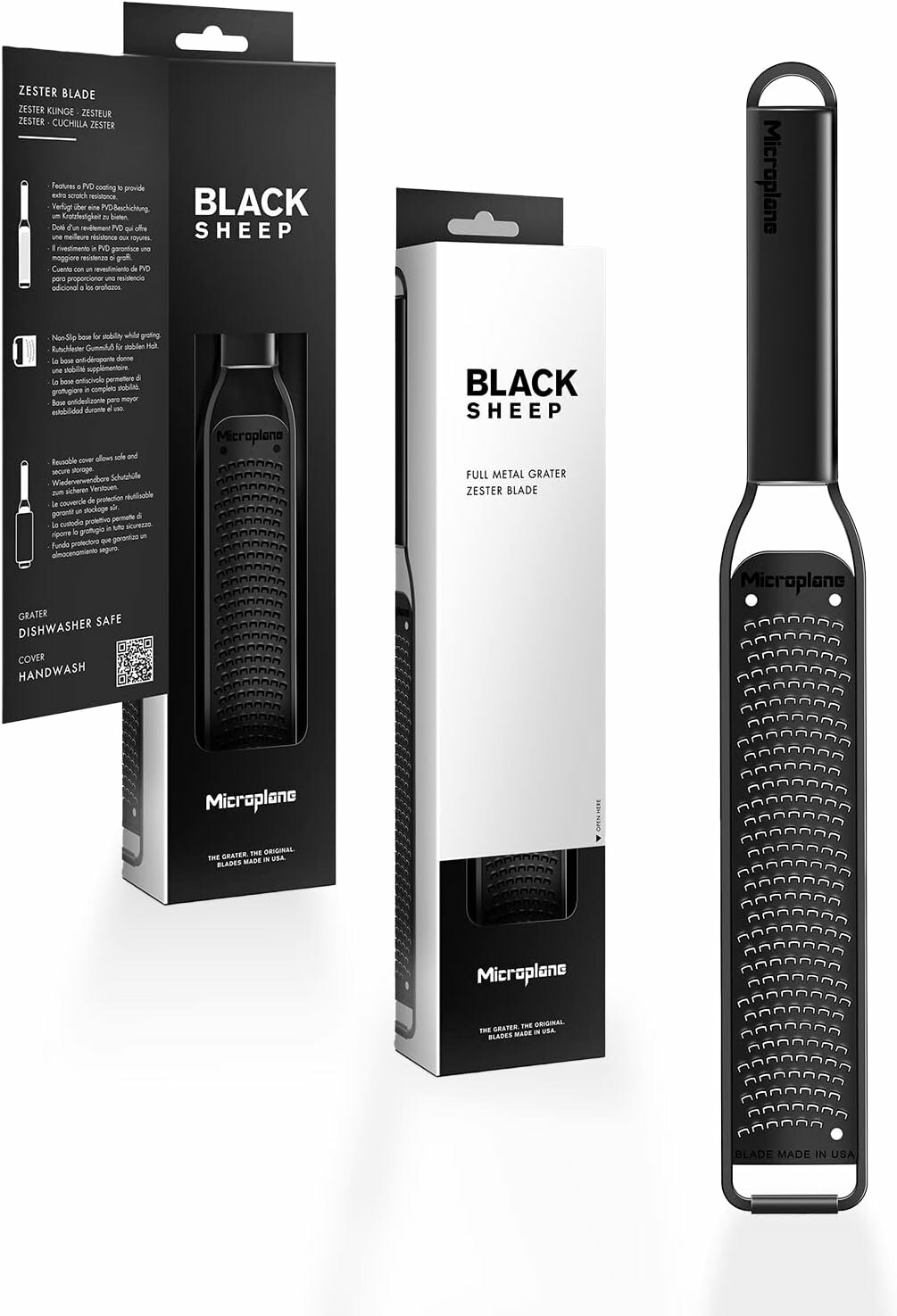 Кухонная терка Microplane Black Sheep Series Kitchen Zester Grater для цитрусовых, пармезана, имбиря, шоколада и мускатного ореха