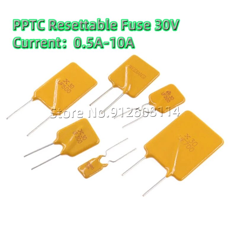 Самовосстанавливающиеся предохранители PPTC 30В 0,5А-10А 3A 30V(20PCS)