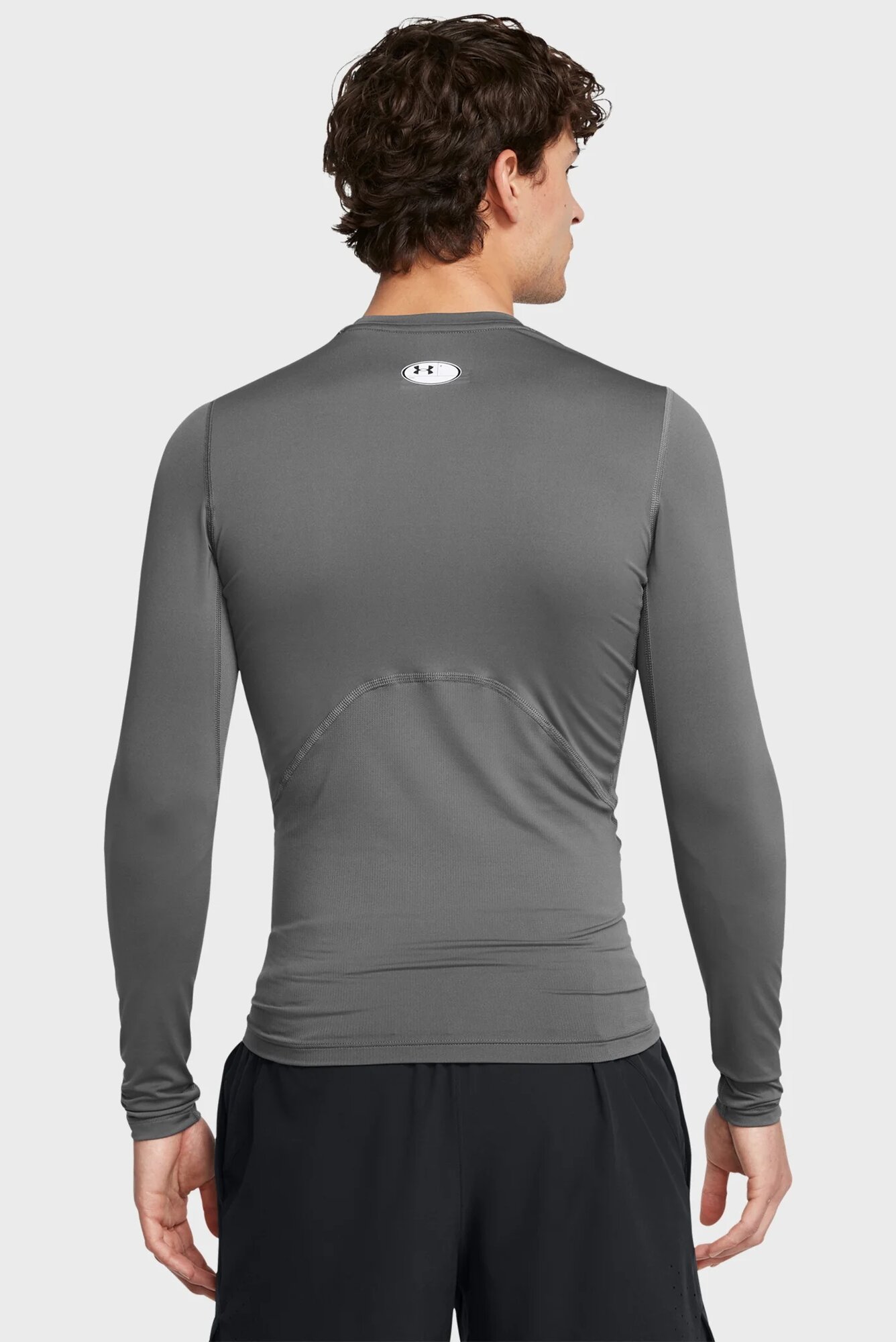 Лонгслив спортивный Under Armour HeatGear, размер SM, , серый — фото 1