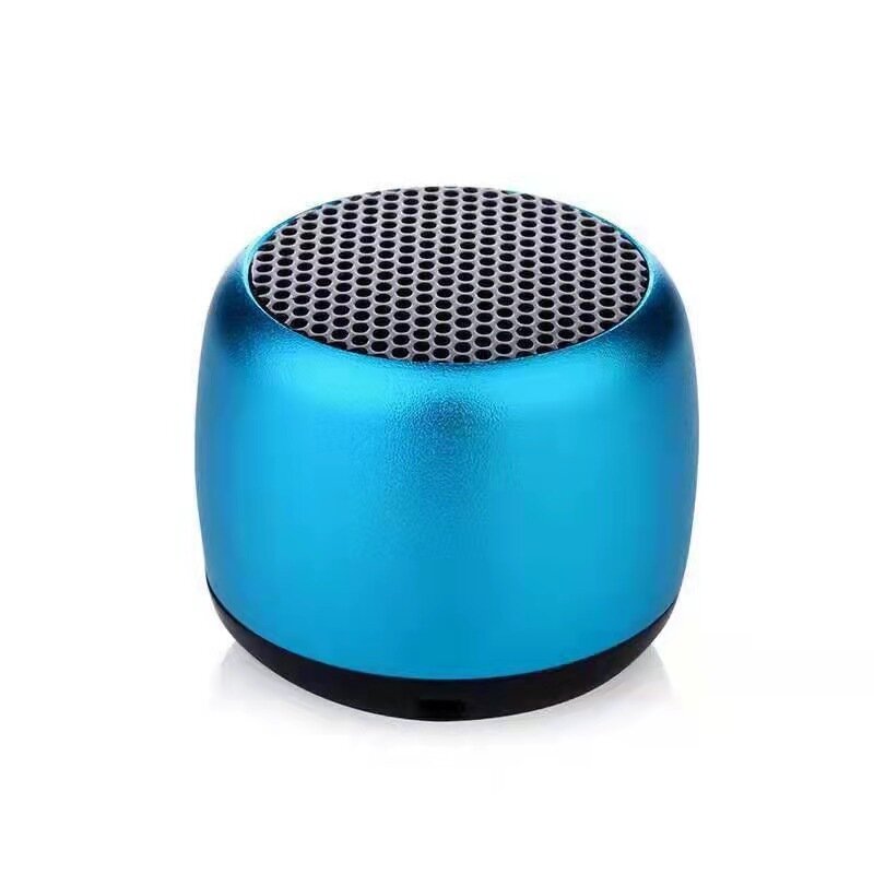 M1 Мини-Bluetooth колонка с двойным подключением, мощный бас, синий цвет