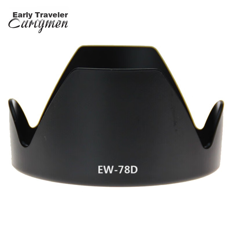 Earlymen EW-78D Светозащитный козырек для объектива Canon 90D/850D/80D/77D/70D/7D2/7D/800D зеркальных фотоаппаратов 72