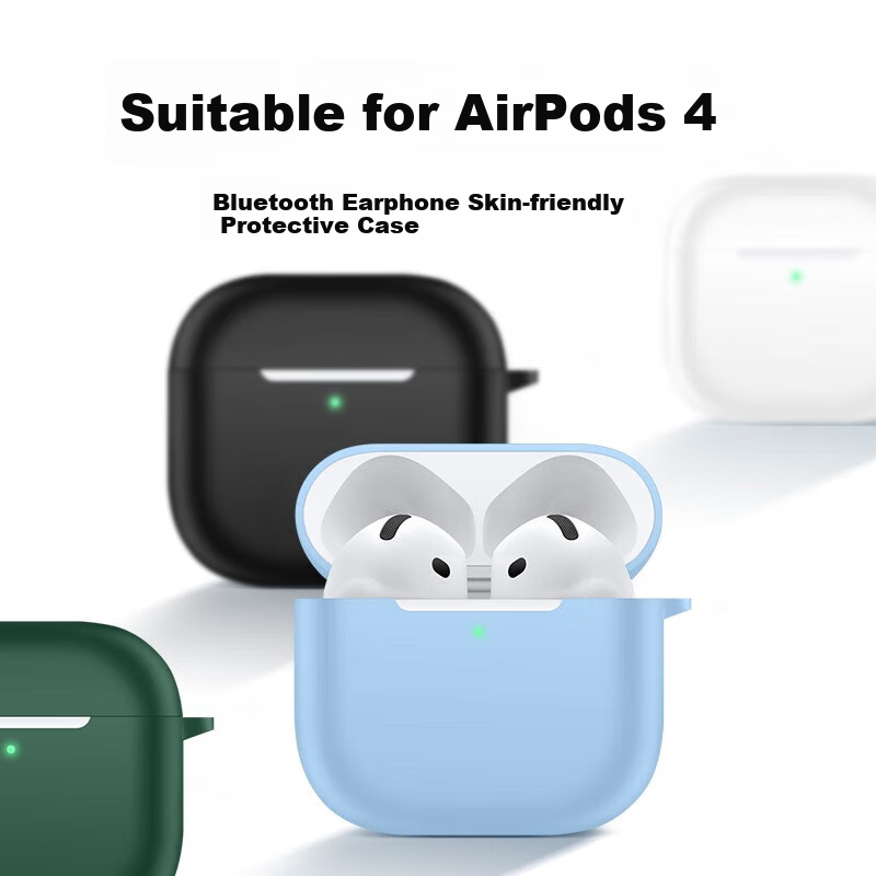 Силиконовый чехол для AirPods 4 Roland Purple с защитой от отпечатков пальцев Цвет：Роланд Пурпурный