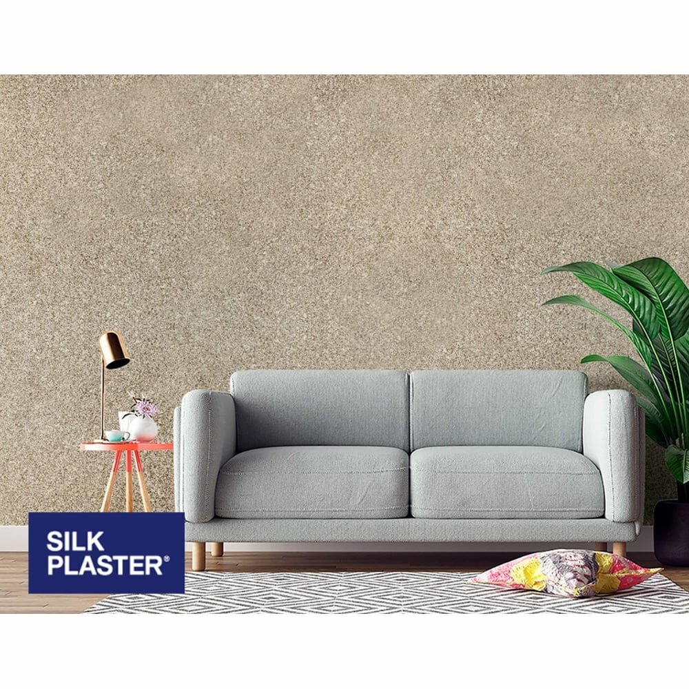 Жидкие обои Absolute Серо-кофейный 1.053 кг Silkplaster A222 — фото 1
