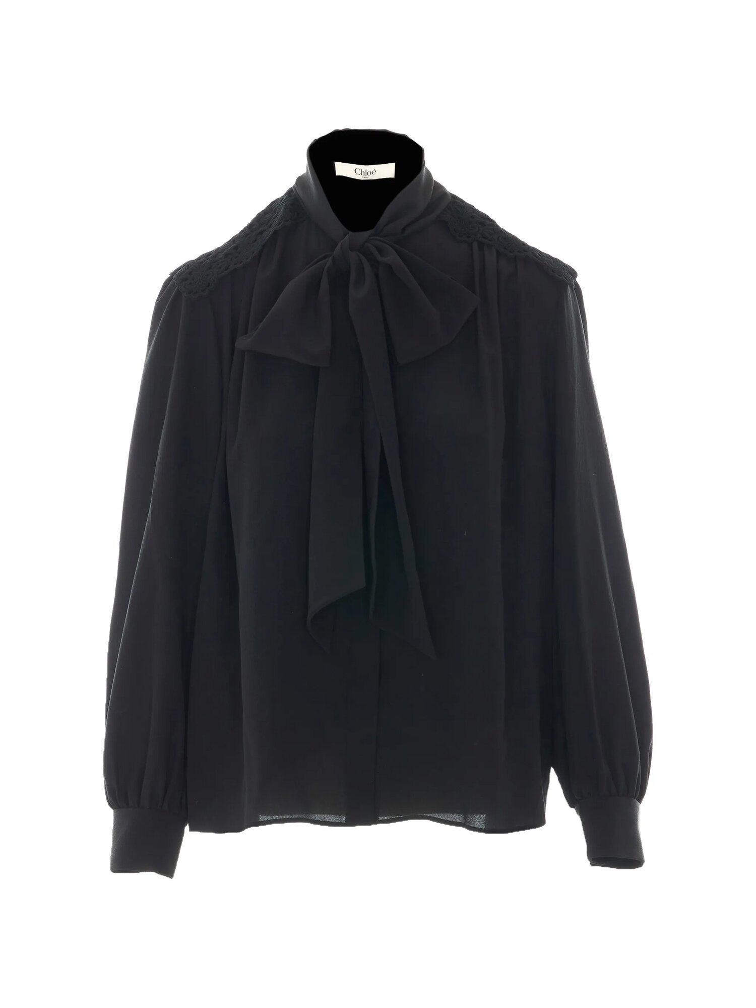 Блуза Scarf-tie silk blouse