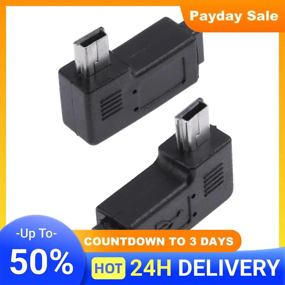 2 шт. адаптеры Micro USB - Mini USB APWIKOGER 90 градусов