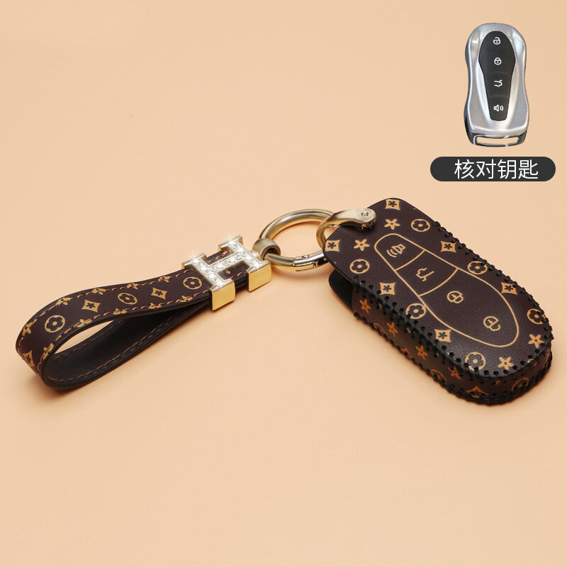 Ключевой чехол для Geely Emgrand Yuan X3/X6 Bo Yue Xing Rui Jia Ji Bo Rui Bin Rui ICON с бриллиантовой вставкой и