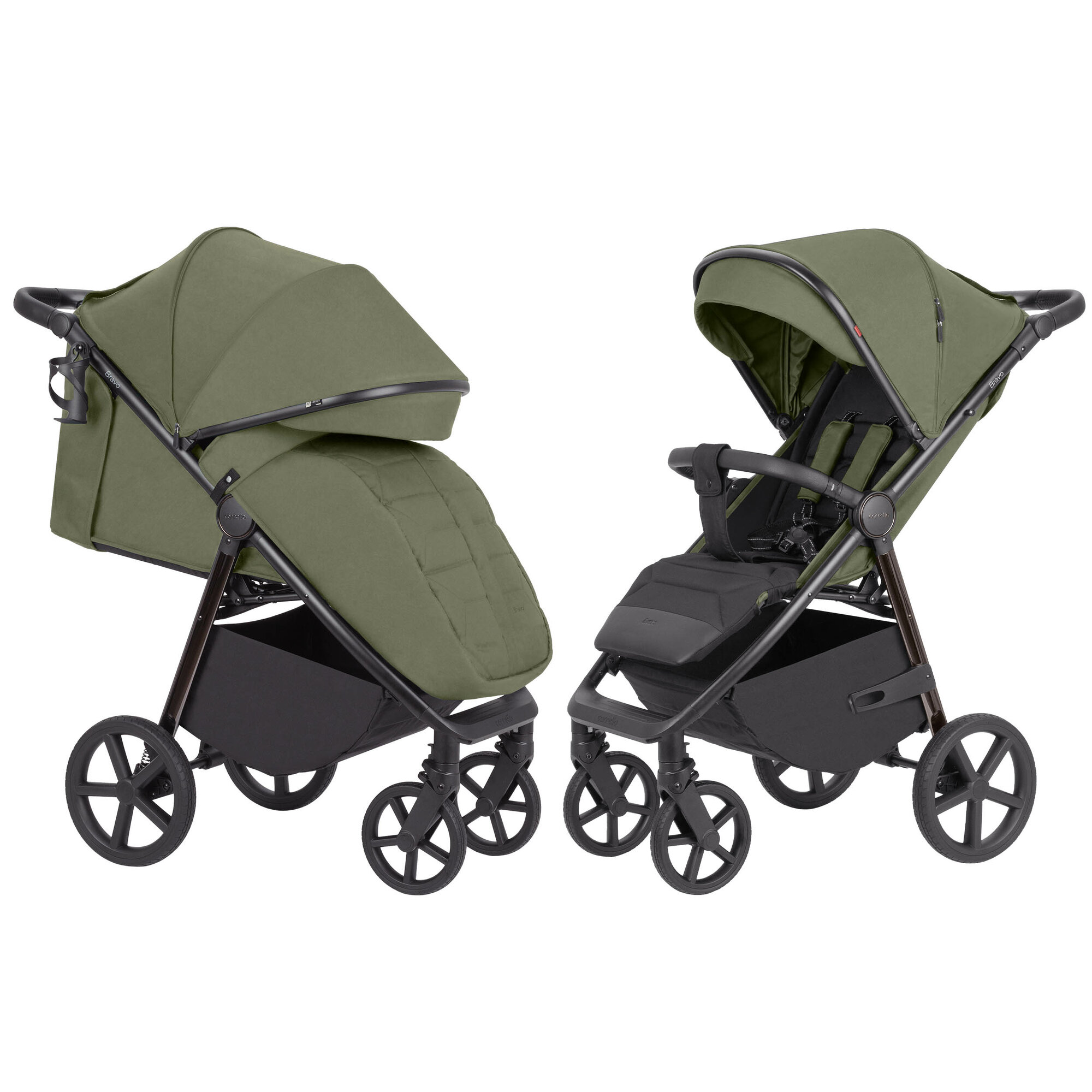 Прогулочная коляска CARRELLO Bravo Plus CRL-5515 Midnight Green 2026