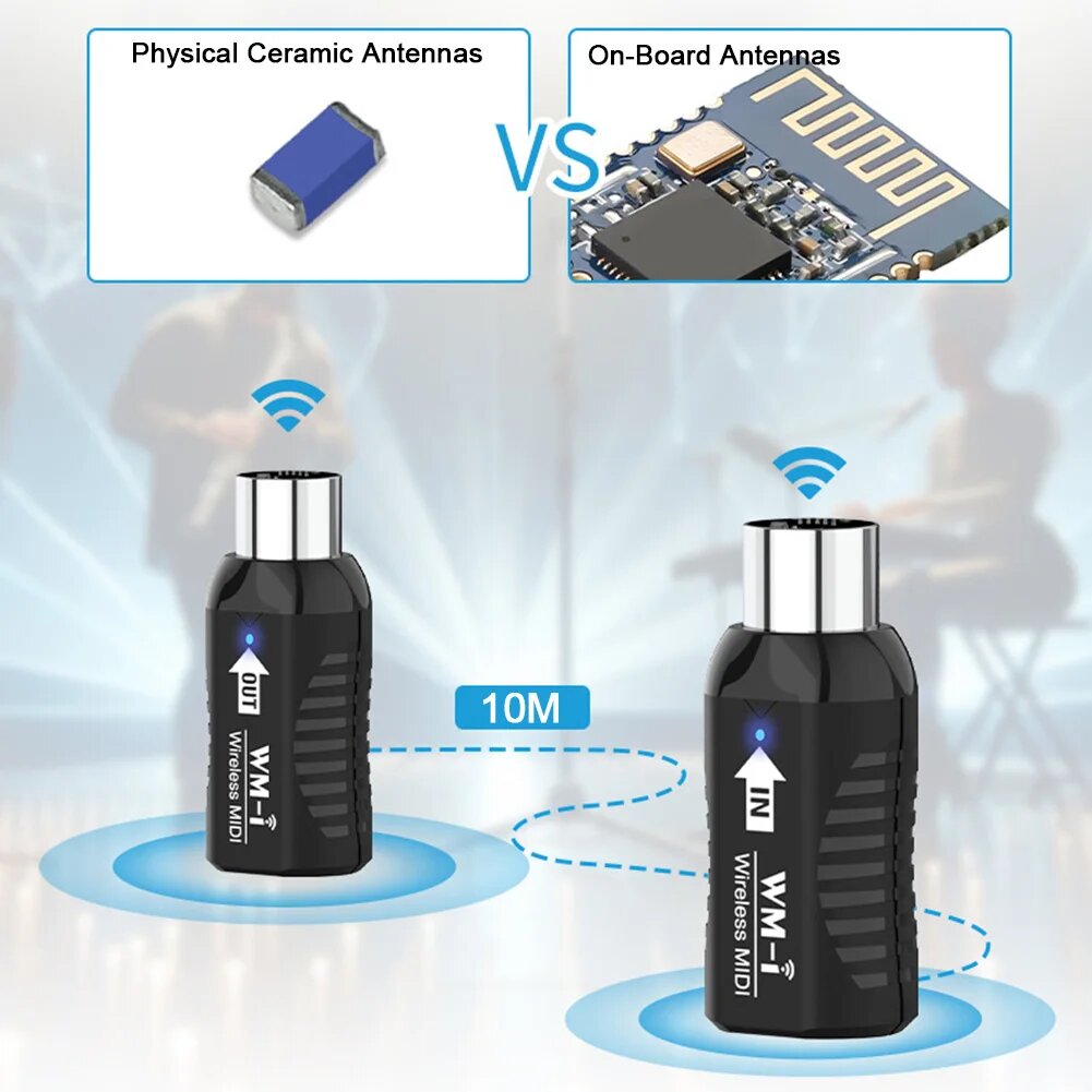Беспроводной MIDI-адаптер VODOOL Bluetooth
