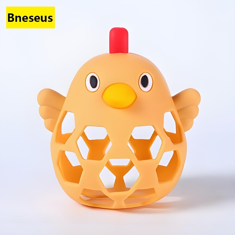 Детская игрушка-прорезыватель для захвата рукой в виде цыпленка, силиконовая сосательная игрушка для жевания, подарок на День матери или День отца, желтый