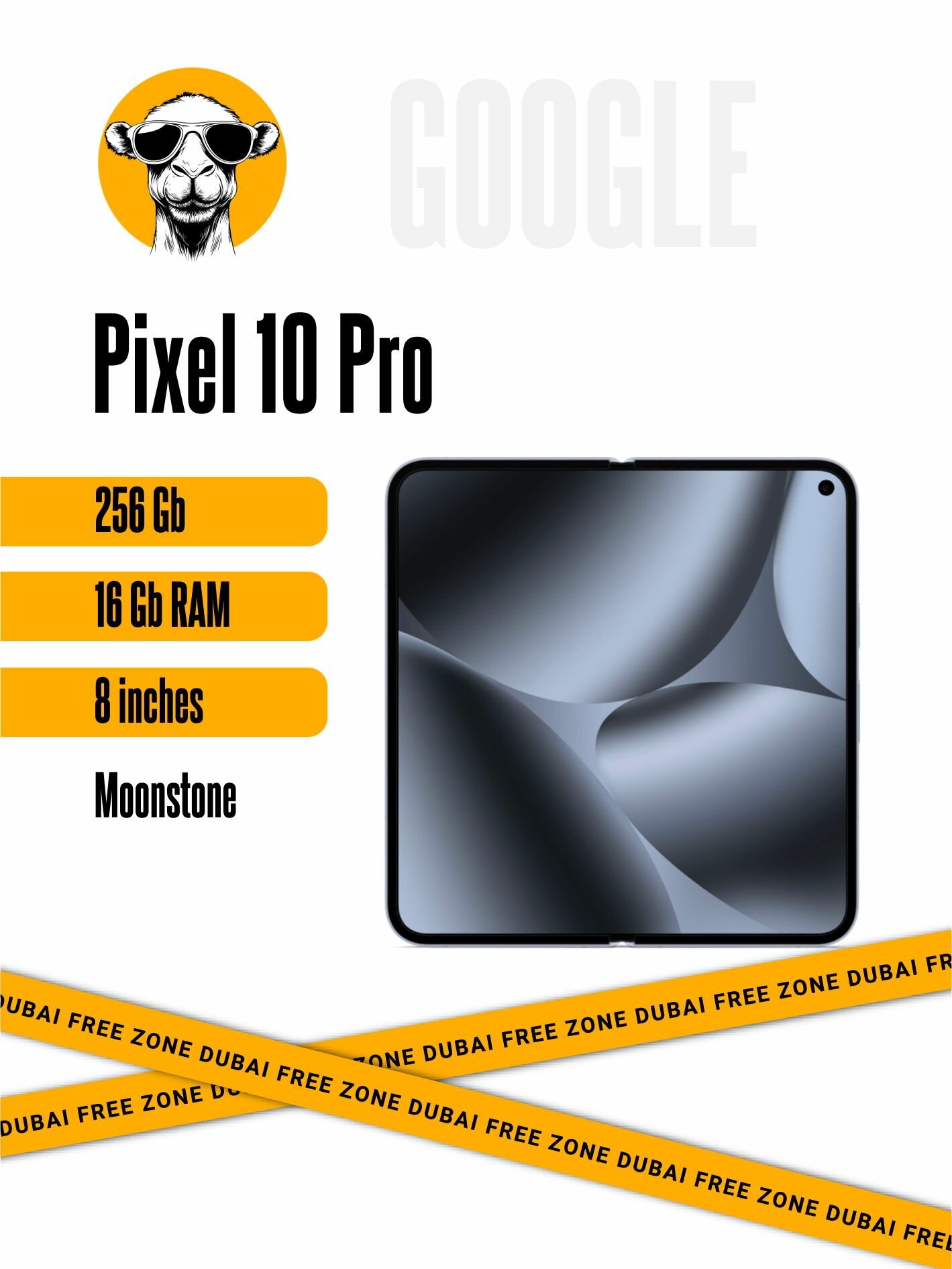 Смартфон Google Pixel 10 Pro Fold 16/256Gb Moonstone