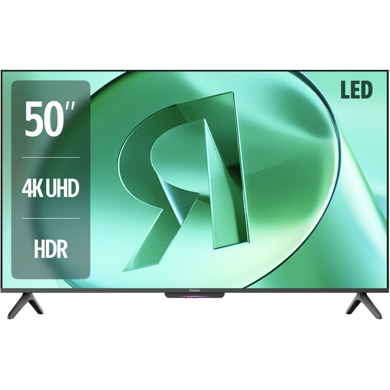 Восстановленный телевизор Яндекс ТВ Станция Бейсик LED с Алисой 50 4K UHD, отличный