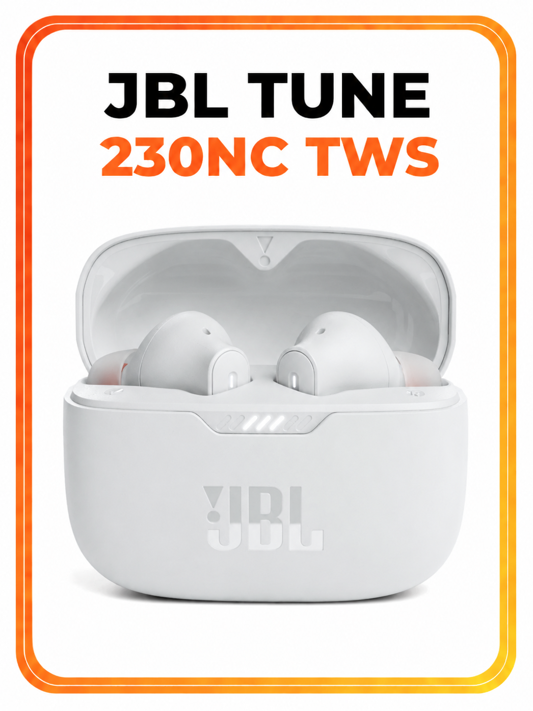 JBL Tune 230NC TWS беспроводные внутриканальные наушники, Bluetooth 5.2, активное шумоподавление, до 40 час, белые