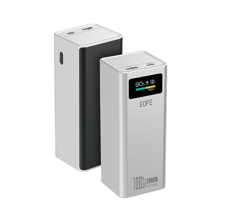 АКБ внешняя Power bank EOFE G203 20AH /74WH LCD, 100W USB(C+A) для телефонов и ноутбуков серый