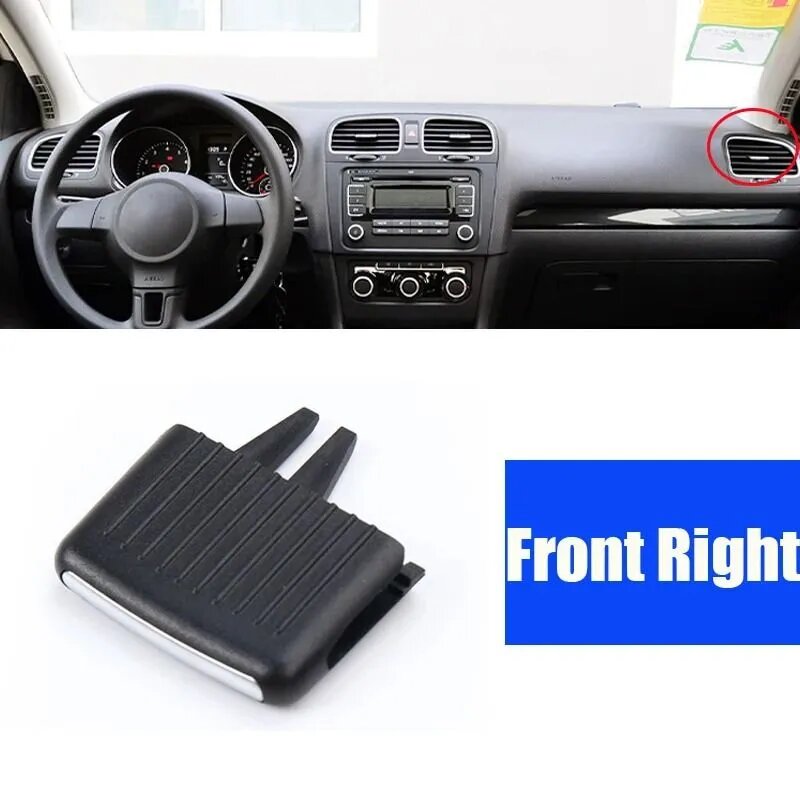 Ремкомплект фиксатора вентиляции кондиционера Volkswagen VW Golf 6 2009-2014.