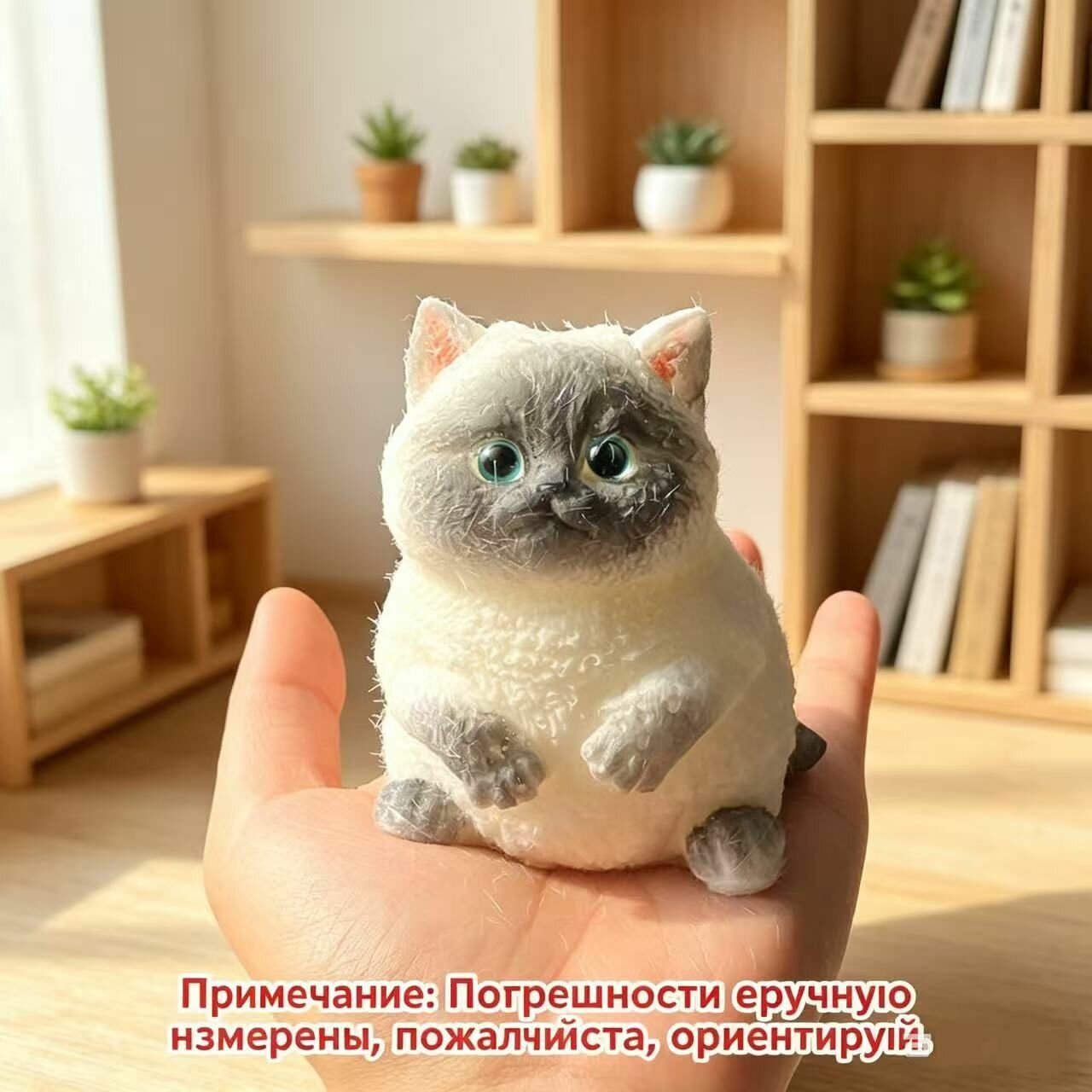 Милый мягкий кот-антистресс в ладони снятия стресса,6.5 X 8.5 CM антистресс игрушка мягкая игрушка кот для снятия стресса