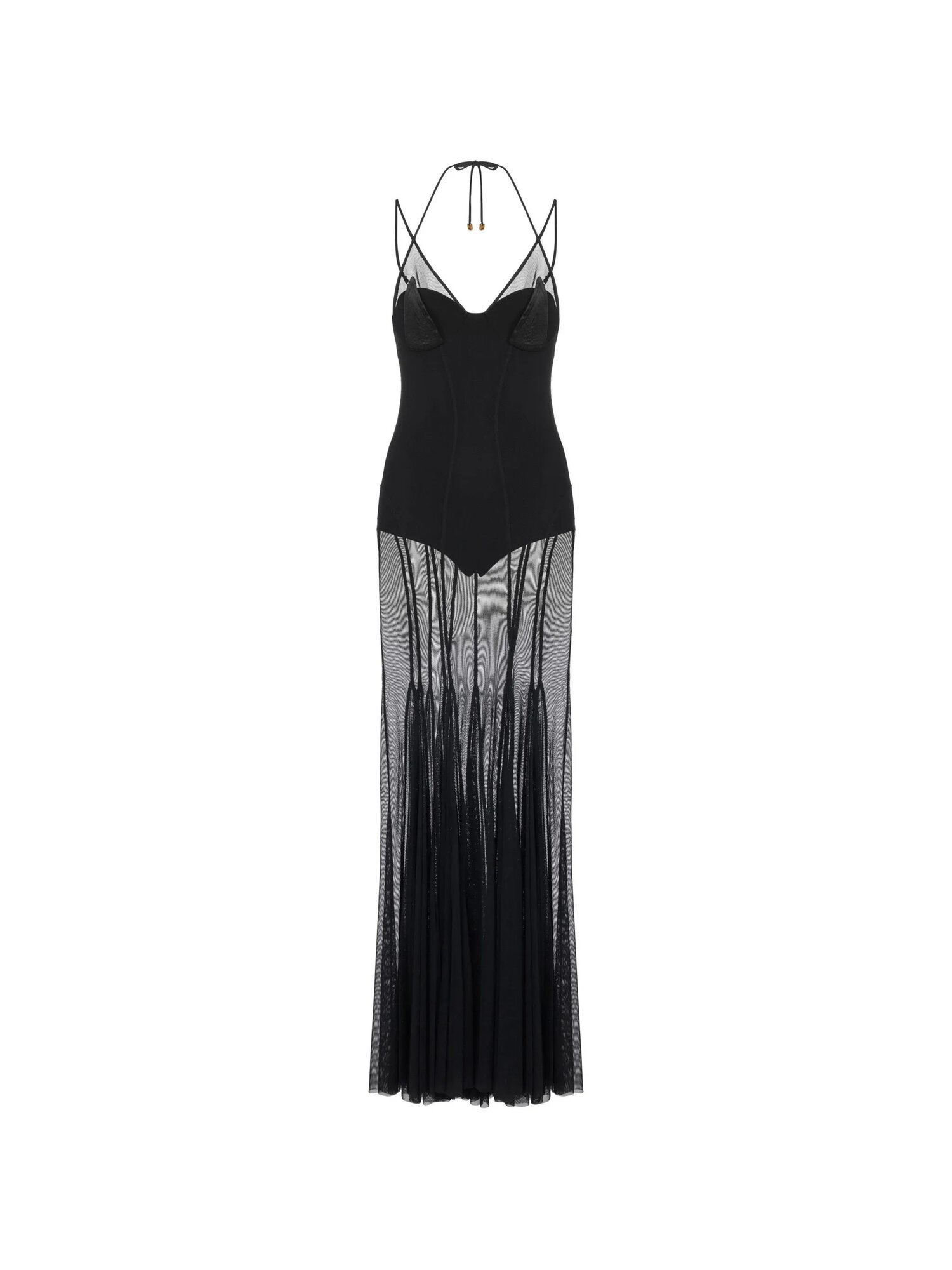 Платье Elisabetta Franchi Red Carpet tulle and satin dress