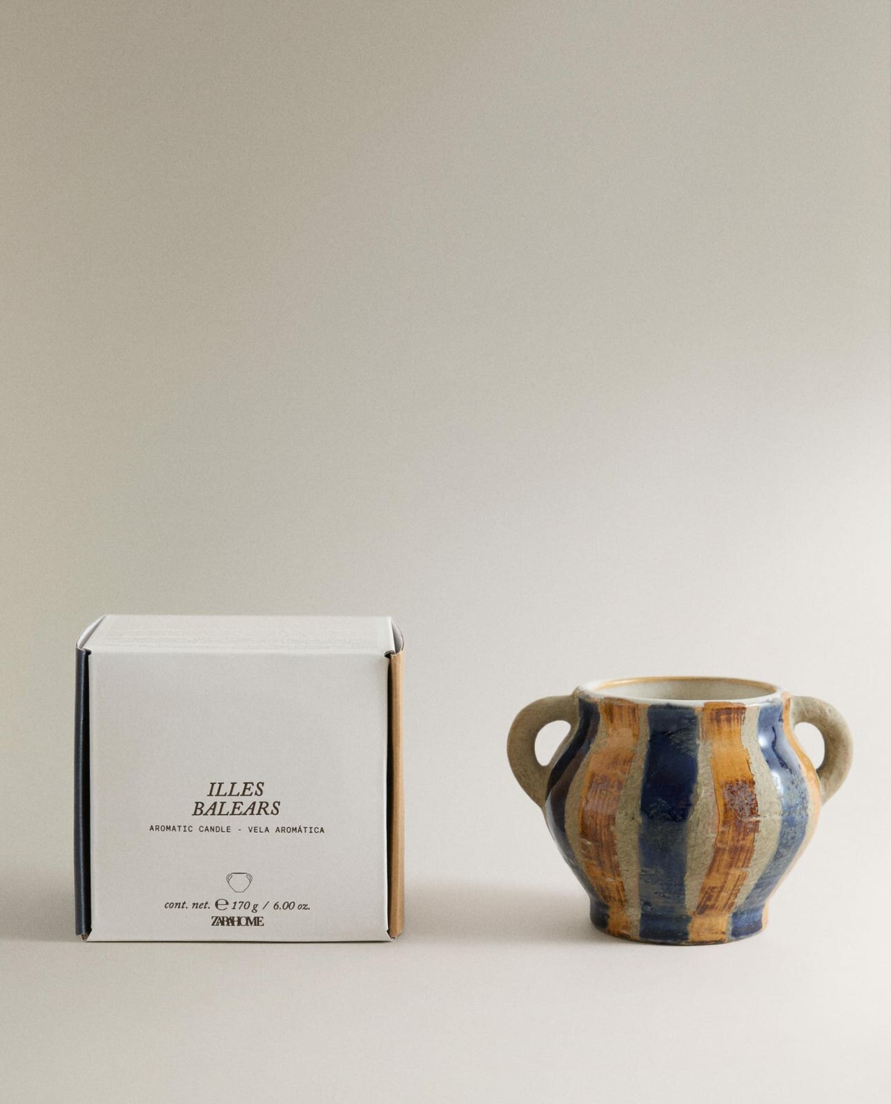 Свеча ароматическая ZARA HOME Illes Balears, разноцветный, 10x10x10 см 9421/705/105-99