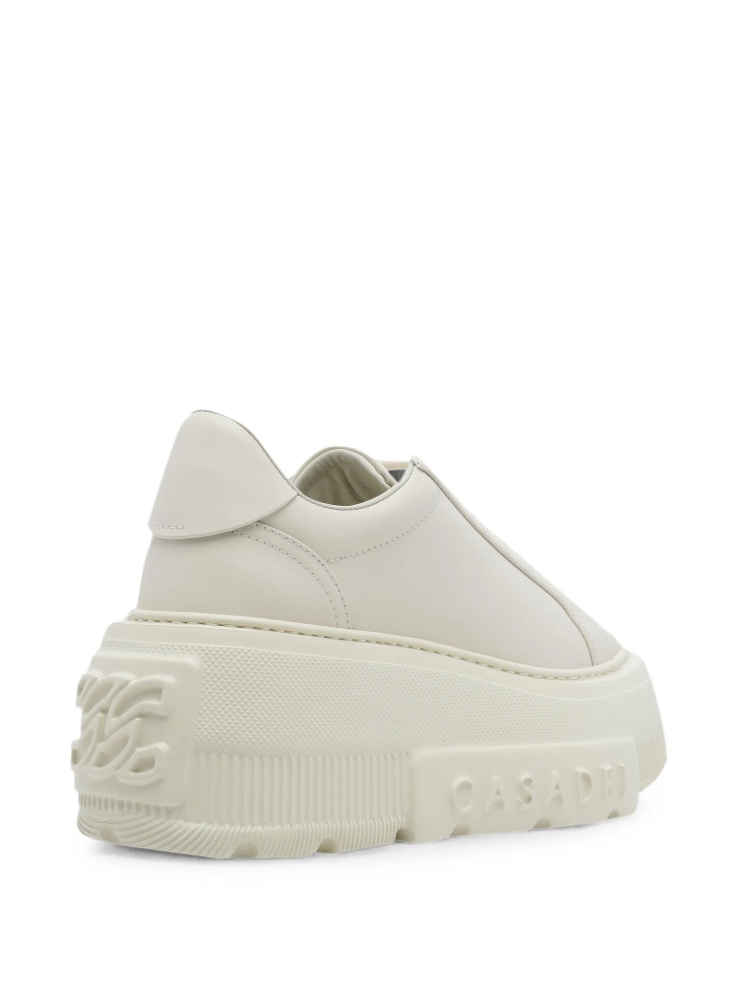 Кроссовки Casadei Nexus platform sneakers, размер 40, бежевый/белый — фото 1