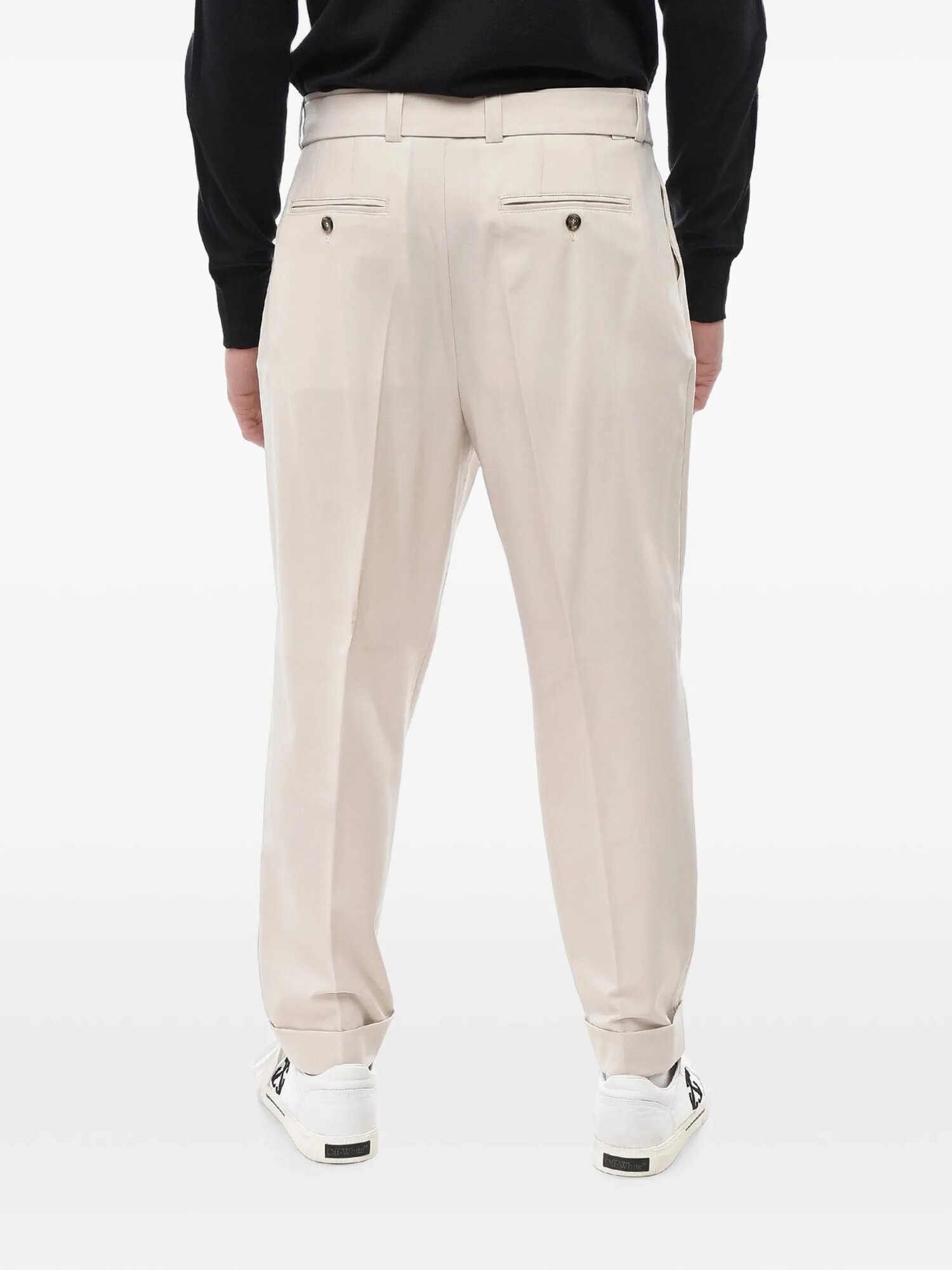 Брюки Paolo Pecora Pleated belted trousers, размер 46 — фото 1