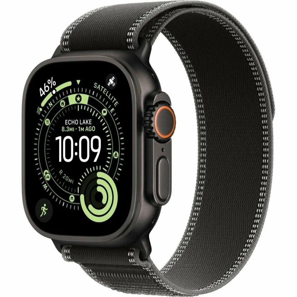 Смарт часы Apple Watch Ultra 3 Black Titanium Case with Charcoal Trail Loop (M/L) Регион - LL