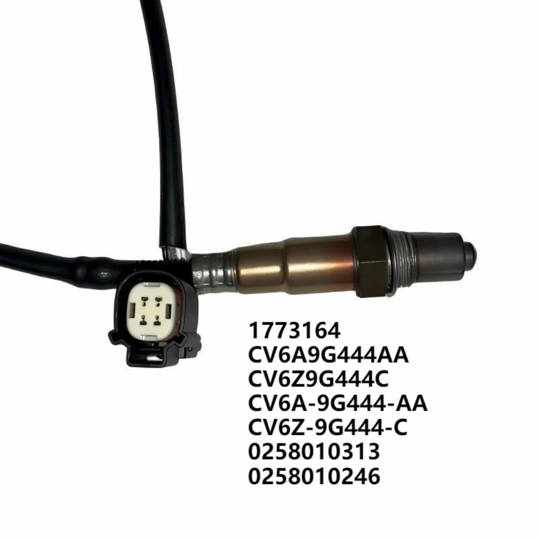 Применимо к кислородному датчику Ford 1773164, CV6A9G444AA; CV6Z9G444C, CV6A-9G444-AA, CV6Z-9G444-C, 0258010313; 0258010246