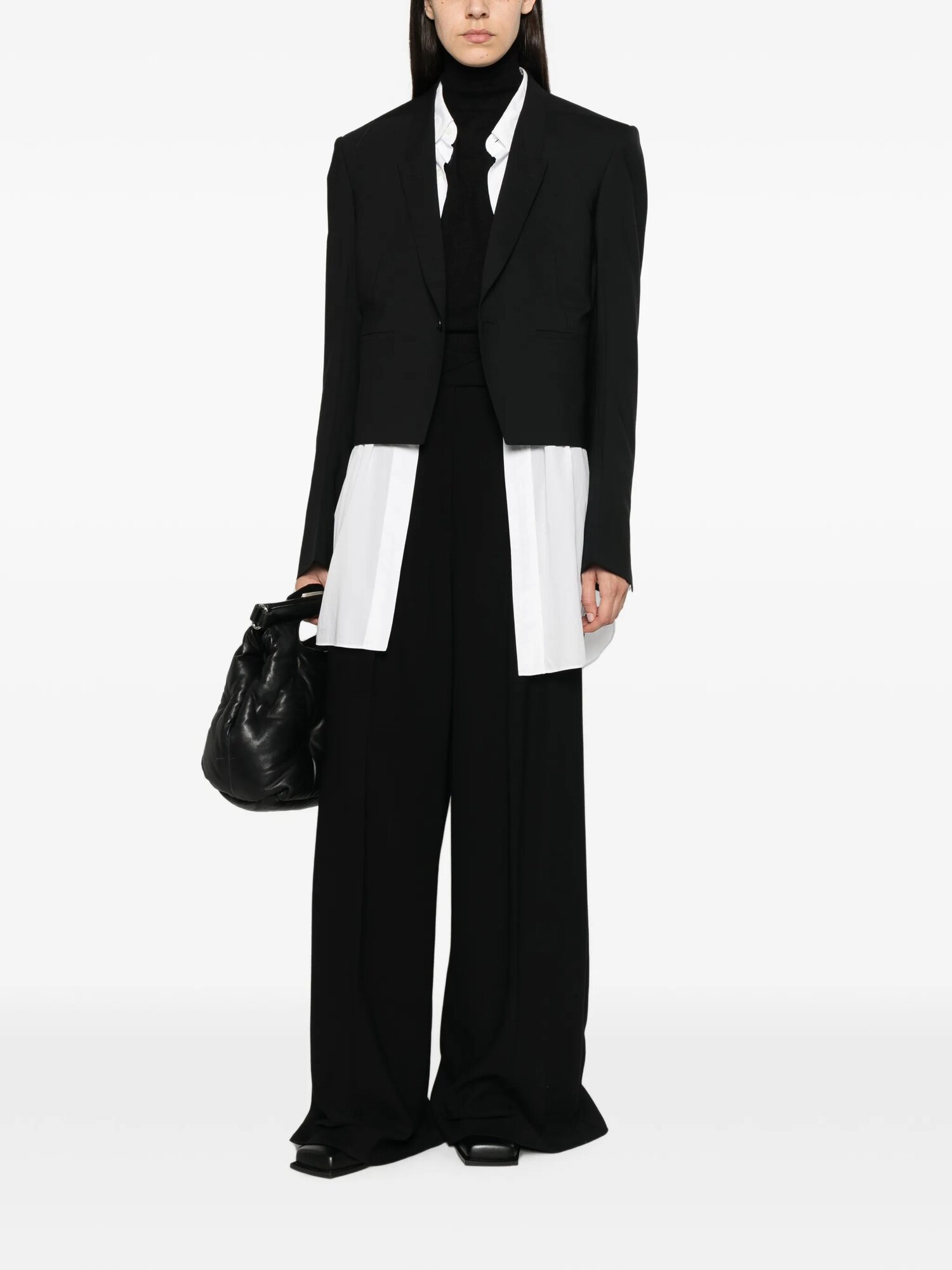 Куртка Rick Owens Buckle-strap cropped blazer, размер 42 — фото 1