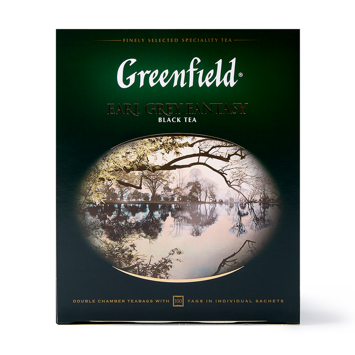 Чай Greenfield Earl Grey Fantasy, черный, в пакетиках, 100 шт