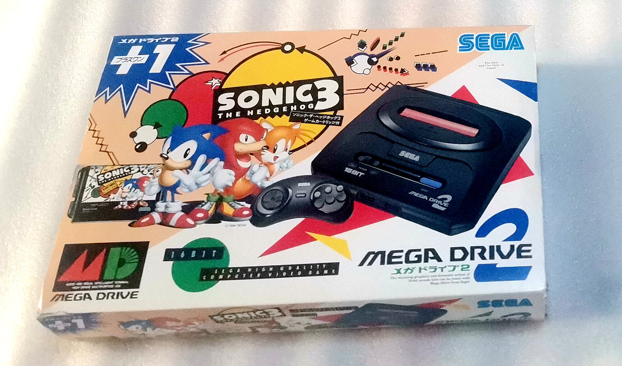 SEGA Mega Drive MD2 Консоль - Лимитированная Версия Соник Ежик, Японская Версия, Черный, Новый Неповрежденный,