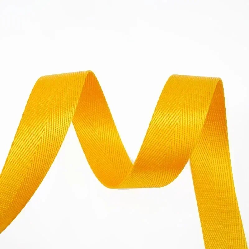 Нейлоновая стропа Meetee 20-38 мм, 10 м Желтый, Yellow, 25mm