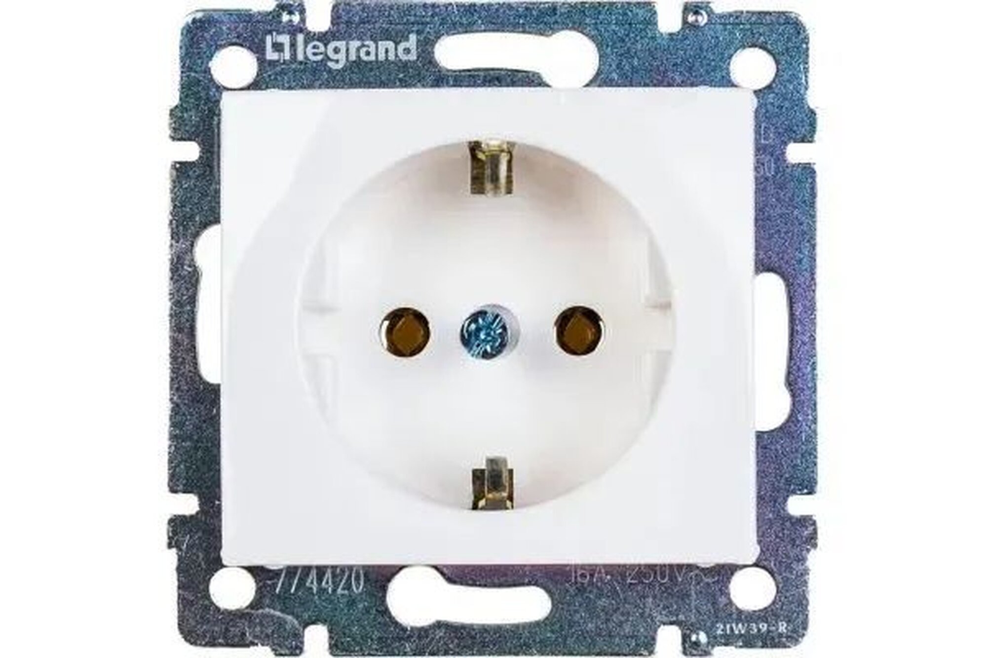 Розетка электрическая Legrand Valena, с заземлением 16А / 250В, цвет белый (774420) 5шт