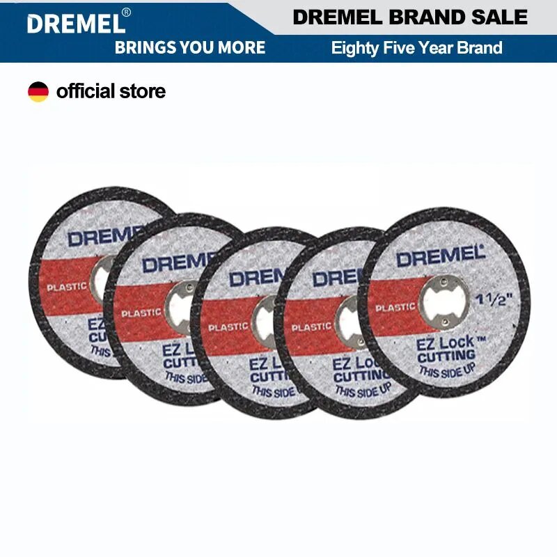 Dremel Круг отрезной 38 x 3; №2, 5 шт, для пластика, металла