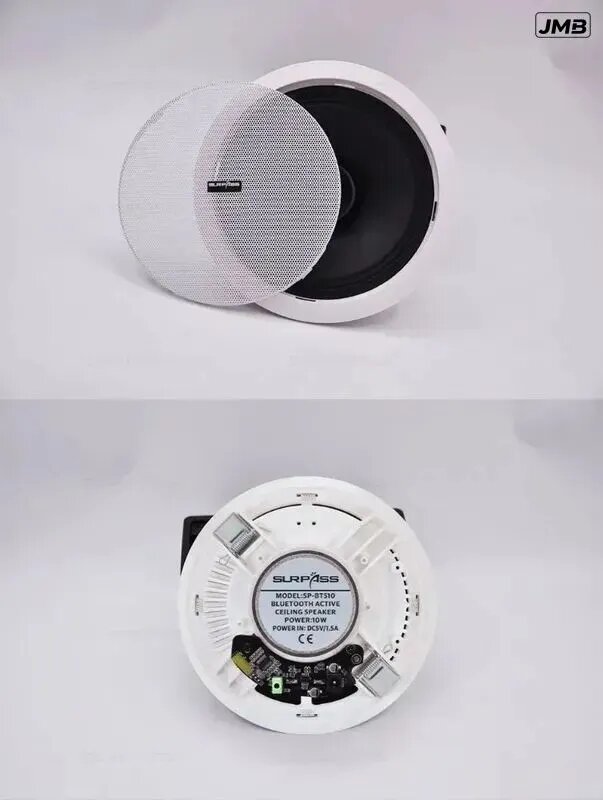YAYAC Встраиваемая потолочная акустика, для дома, для ванной, Bluetooth, с усилителем класса D, поддержка AUX — фото 1