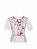 Футболка Marine Serre Moon-panel T-shirt, размер 34, бежевый/белый